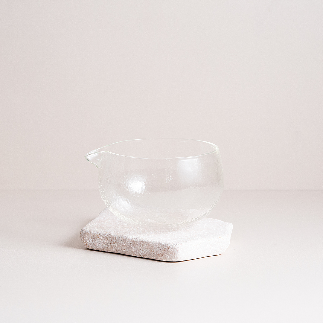 Glass Matcha Bowl with Spout | Sipspa Australia